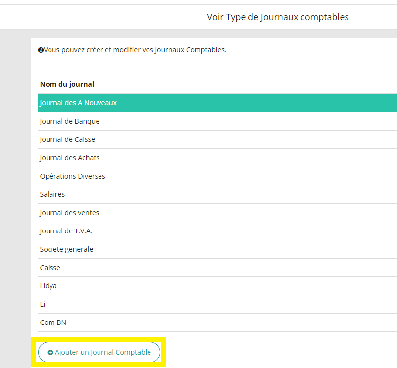 Comment ajouter un journal comptable ? – BNP Paribas